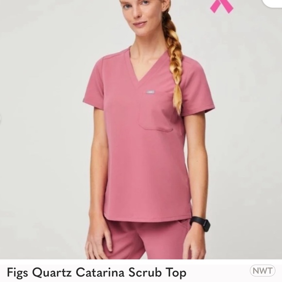 Figs | Tops | Figs Medium Limited Edition One Pocket Catarina Top Rose ...